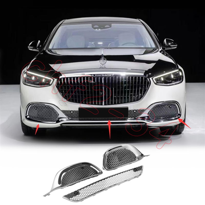 W223 Car Lower Grille Mesh Bumper For S class Maybach Replace S580 S680 ...