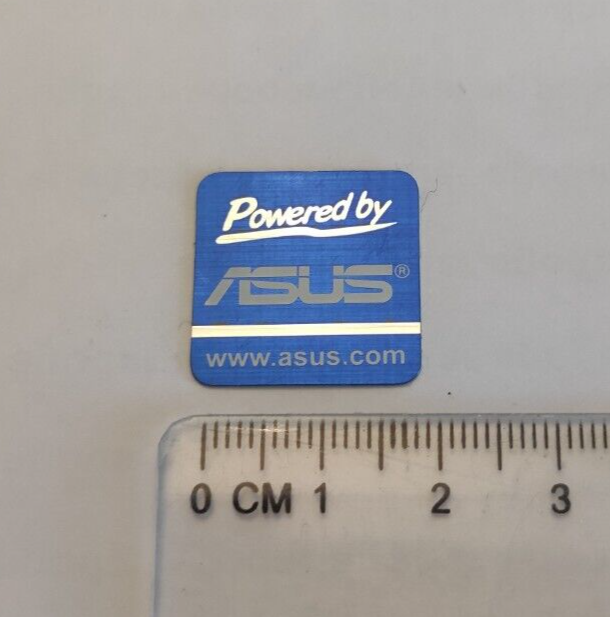 Adesivo Powered by Asus Logo Sticker Badge Self-Adhesive Label Computer ...