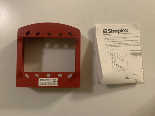 LOT of 7 Simplex 0742295 A/V Horn Skirts 1 -1/2" Red QA 4905-9937 New ...