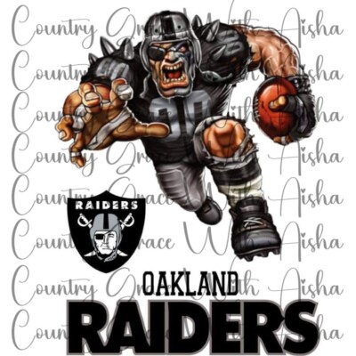 Sublimation Transfer Print Raiders Football Ready To Press Heat ...