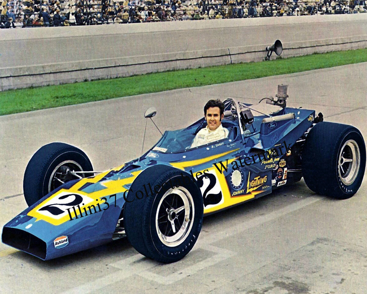 Al Unser 1970 Winner In The Colt Ford Auto Racing Smilin In Car 8x10 ...