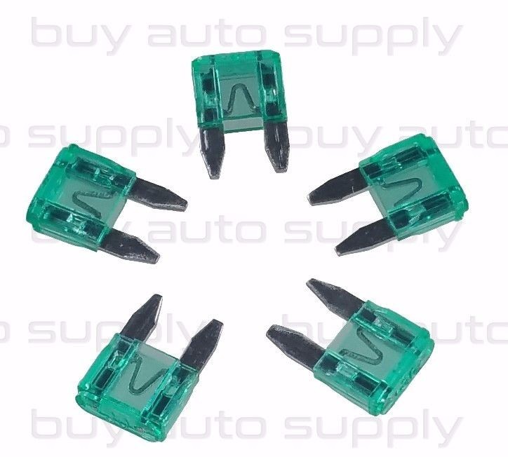 100 Pack ATM 30 Amp Mini Blade Style Fuse 30A Automotive Car Truck ...