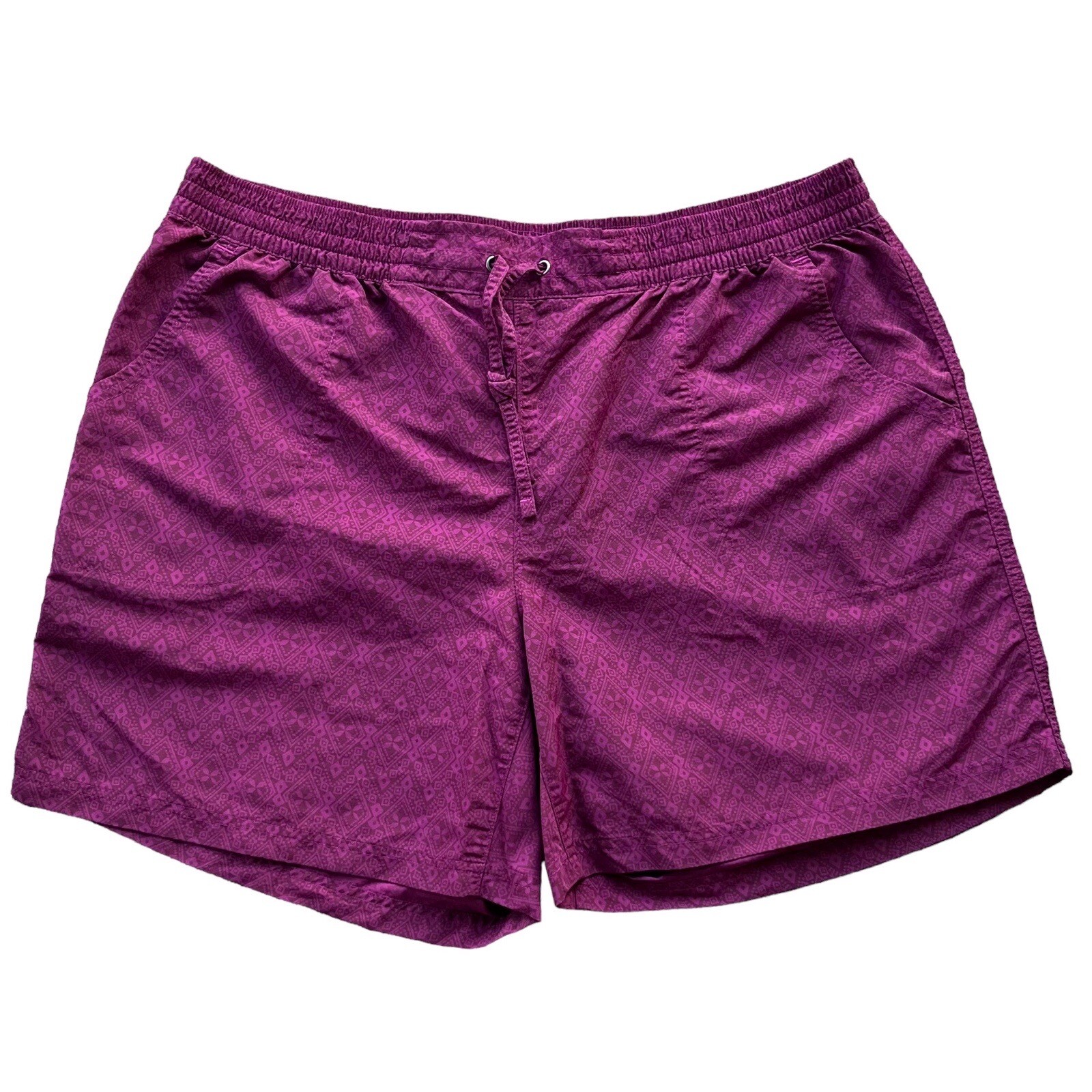 Duluth Trading Go-Go Shorts 7” Womens Sz 2XL Purple Drawstring Pockets ...
