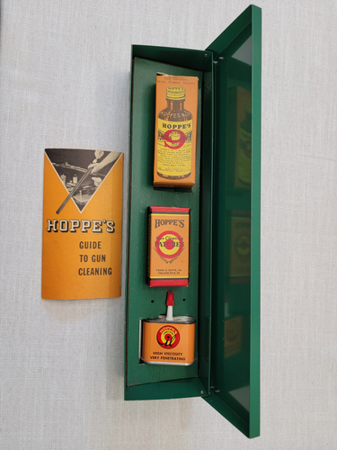 HOPPE'S Vintage 1960s Gun Cleaning kit for .22 Caliber with Metal ...