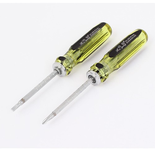 2pcs Adjustable Length 2 Way 3mm Slotted Phillips Head screwdriver ...