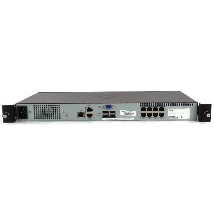 Dell AV2108 Avocent AutoView 8-Port CAT5 USB KVM Over IP Switch 520-665 ...