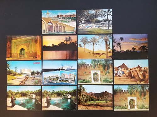Lot of 19 Unused Vintage Middle East/Morocco Postcards from the 60's ...