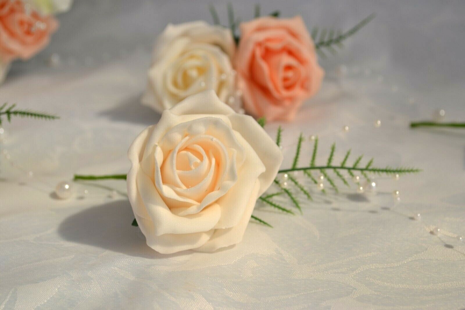 Wedding Bridal Bouquet Posy Flowers Iced Peach, peach & alstro | eBay