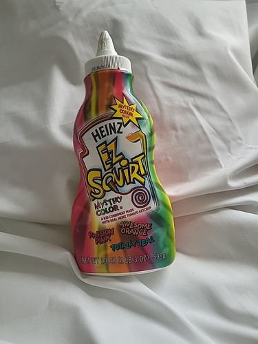 Heinz EZ Squirt Mystery Color Ketchup (Dark Green) Used Once! Bottle ...