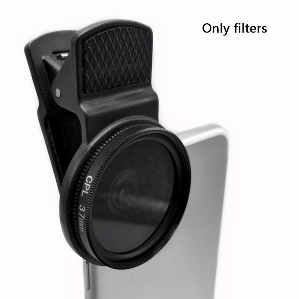 37mm CPL Filter, Universal Circular Polarizer Lens Cell Phone Lens ...