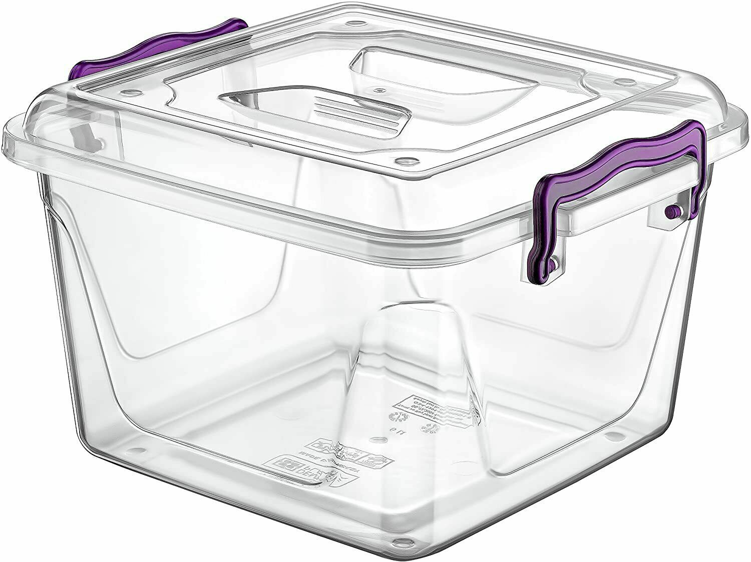 2 X 6 Litre Plastic Pantry Boxes Food Container Meal Carrier Capacity ...