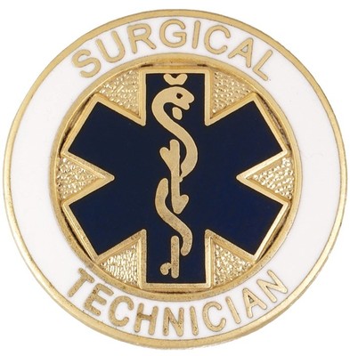 Surgical Technician Tech Star of Life Emblem Medical Lapel Pin ...