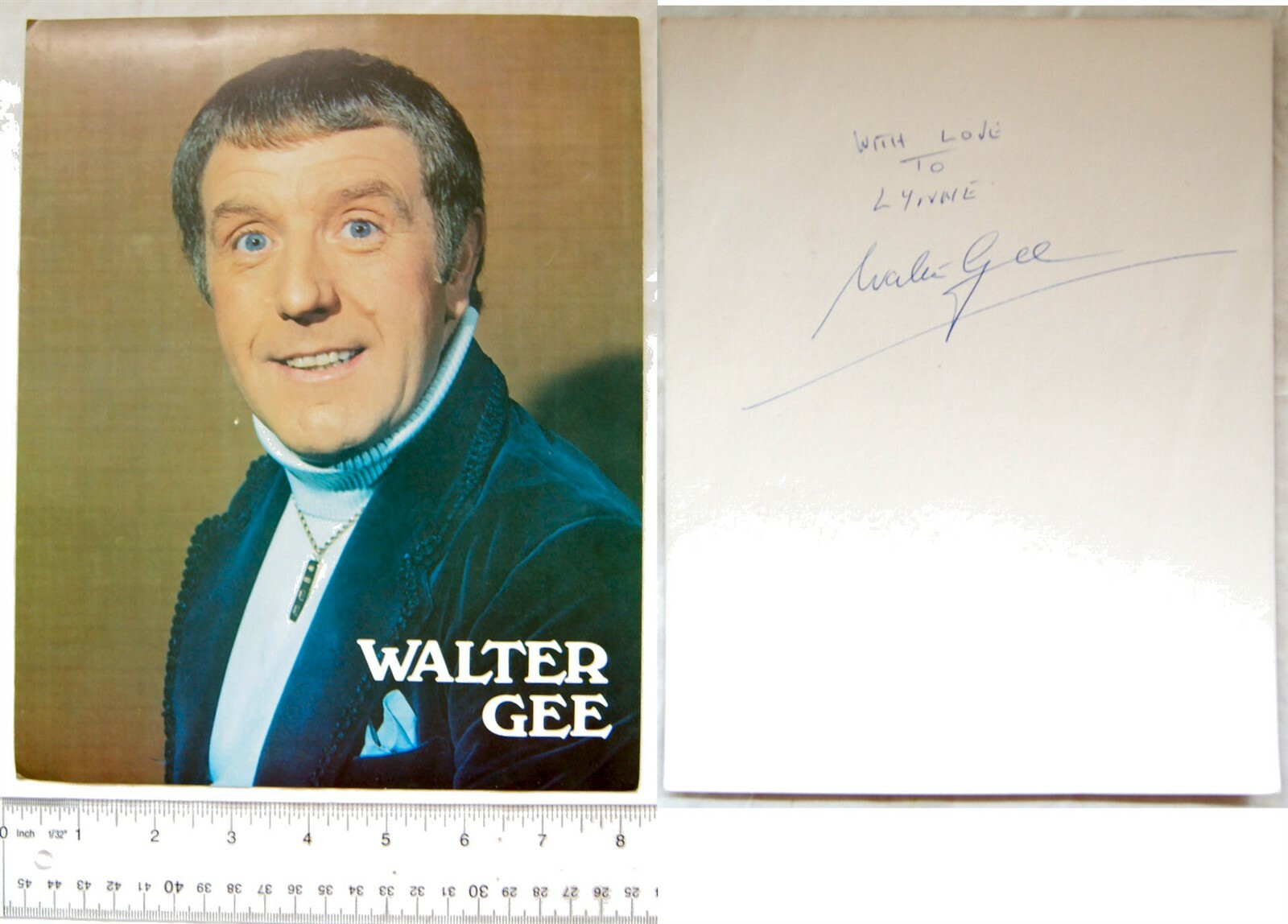 old signed photo of Walter Gee, Comedian | eBay