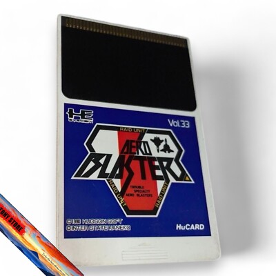Aero Blasters Hu Card HUDSON NEC PC Engine PCE JP Action Adventure ...