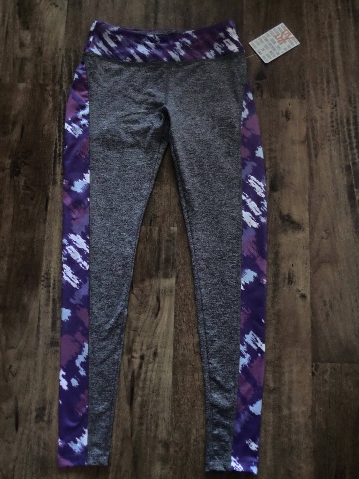 BNWT LuLaRoe Jordan Workout Active Leggings Gray Purple size XS Extra ...