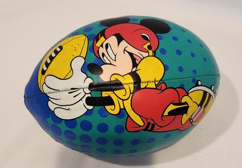 Mickey Mouse Disneyland **Paris** Rare Soft Rugby Ball Souvenir Toy ...