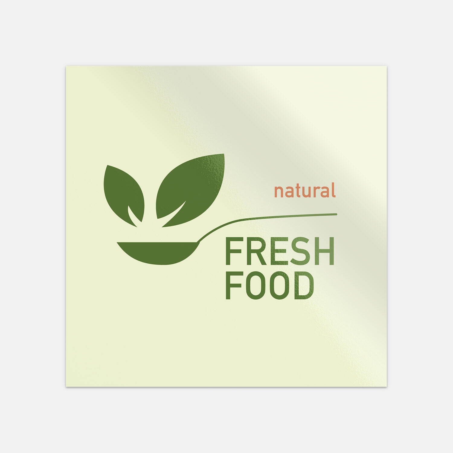 Spoon Natural Fresh Food Vinyl Sticker Decal | eBay