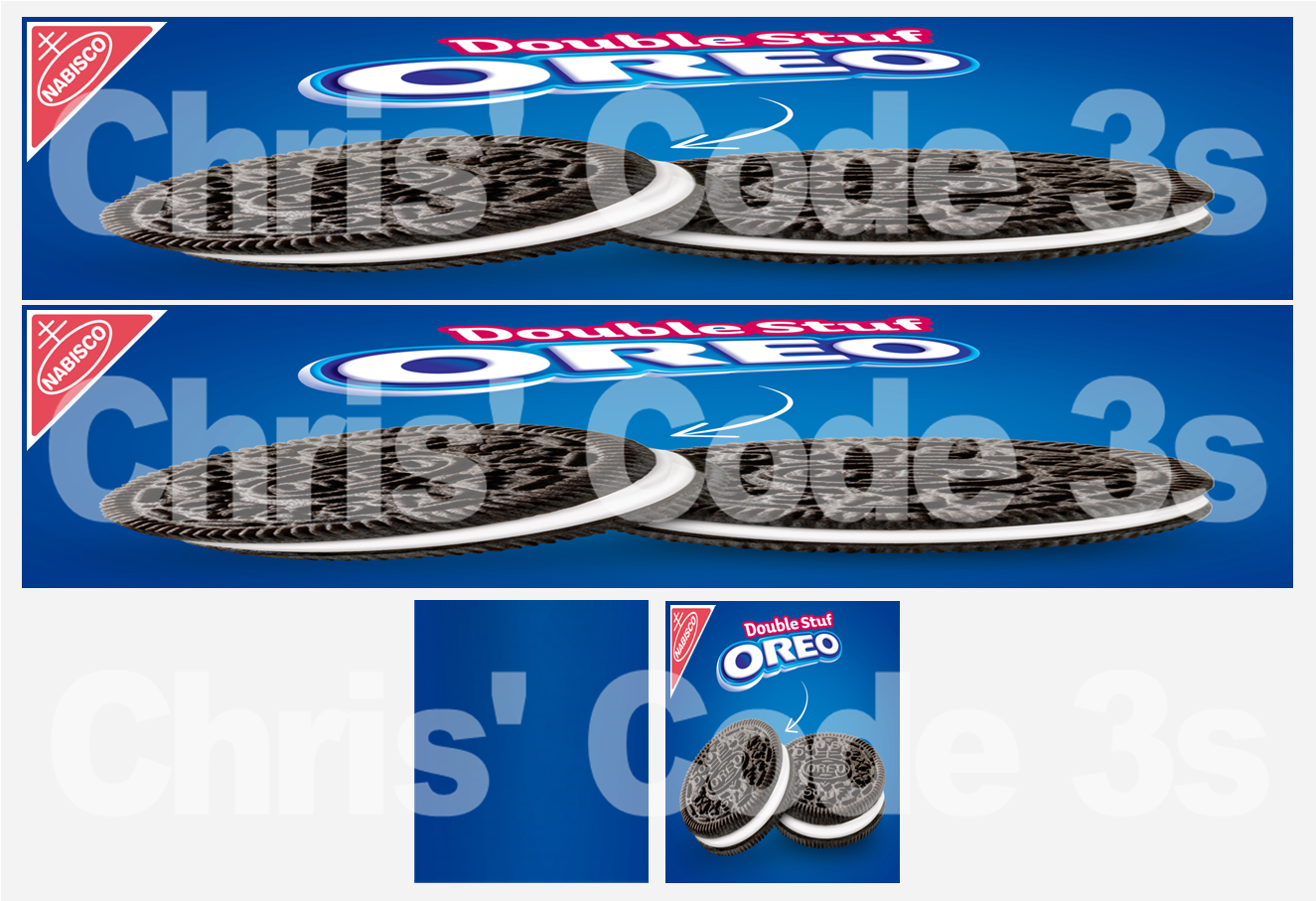 Code 3 Adhesive Trailer Decal - Oreo Double Stuf - 1/50 1/64 1/76 1/87 ...