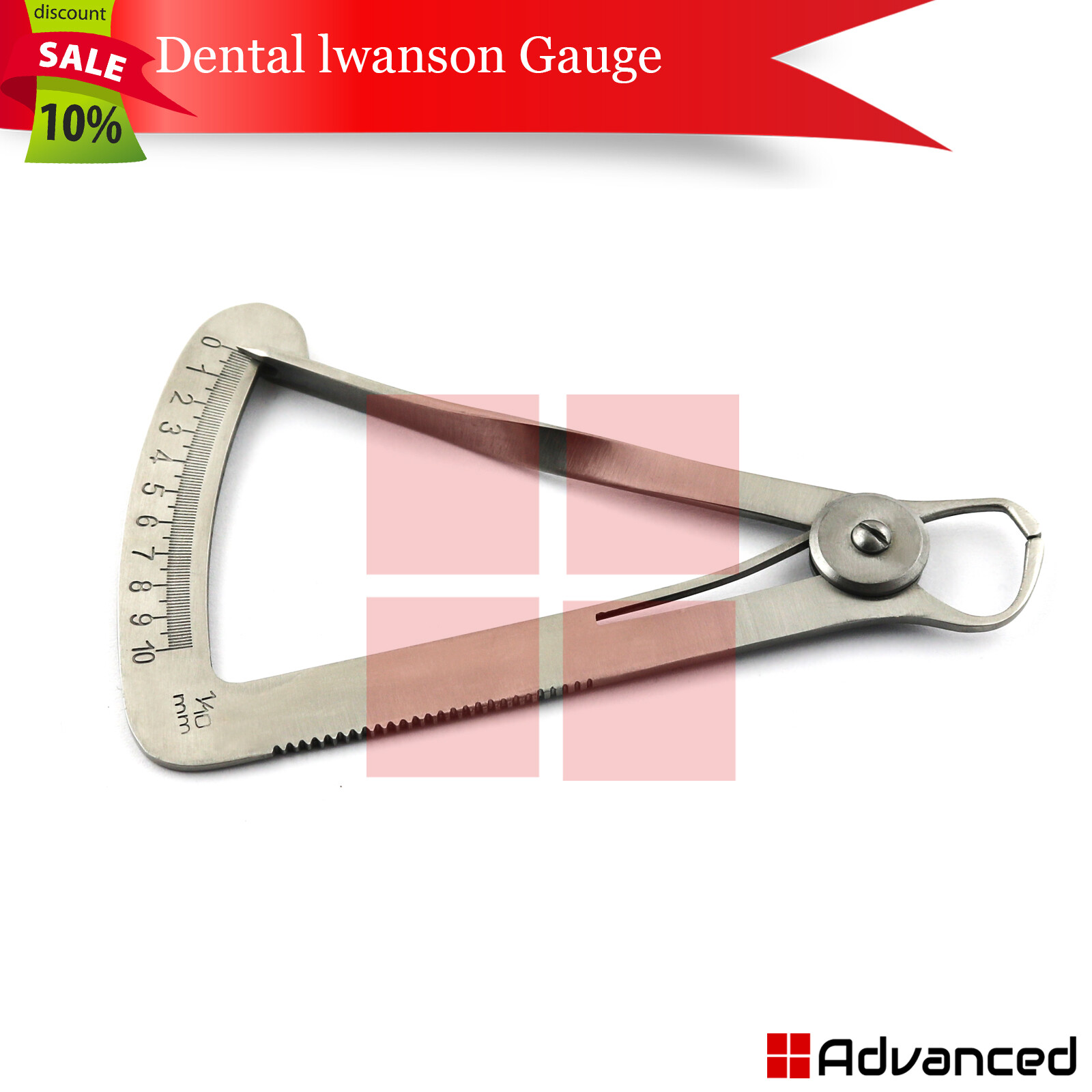 Dental Iwanson Gauge Crown Spring Caliper Measuring Diamond Jewelers ...