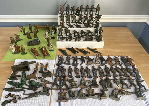 VTG Barclay Manoil Soldier Military Figures MIXED LOT Medic Half Track ...