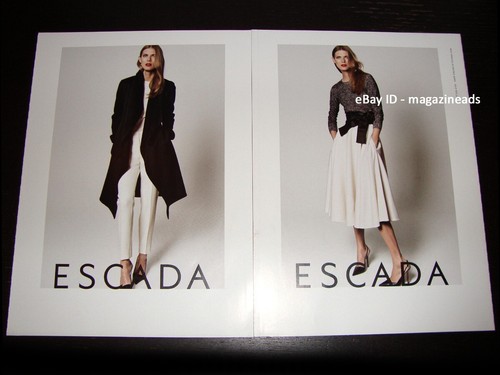 ESCADA 4-Page PRINT AD Fall 2014 MALGOSIA BELA pretty woman's feet ...