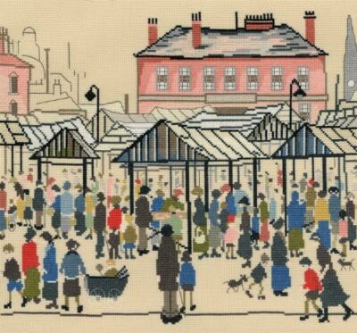 Bothy Threads Lowry Market Scene, Northern Town Counted Cross Stitch ...