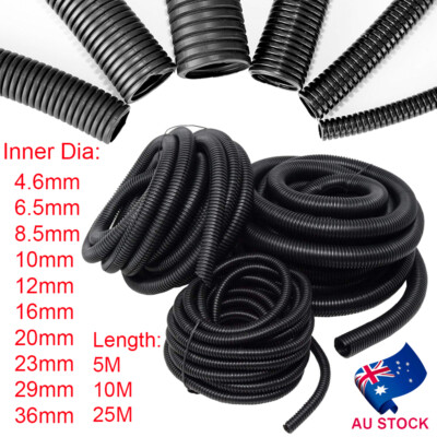 Split Loom Tubing Assortment Wire Corrugated Cable Conduit Manage UV ...