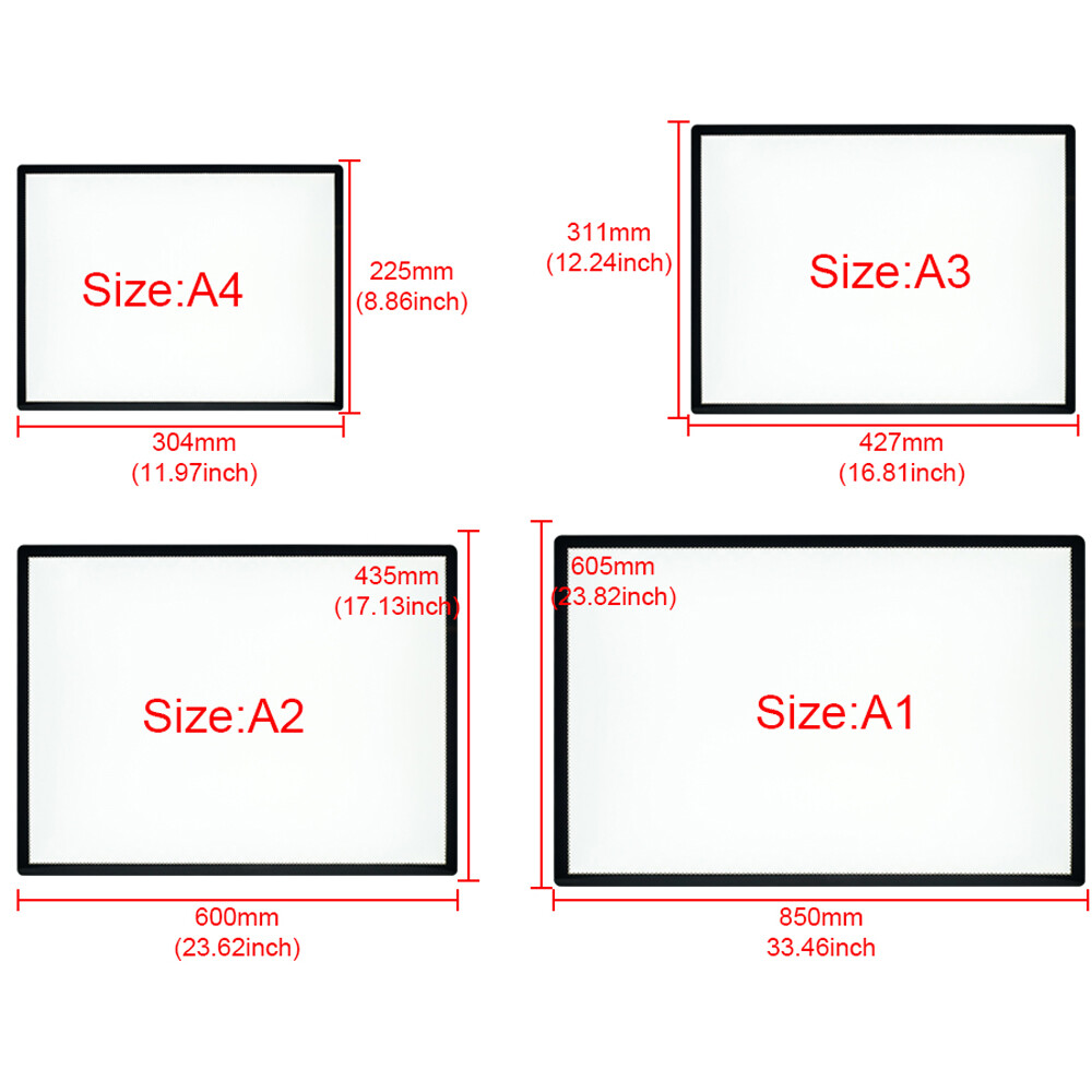 A1/A2/A3/A4 LED Light Menu Sign Board Restaurant Supermarket Movie ...