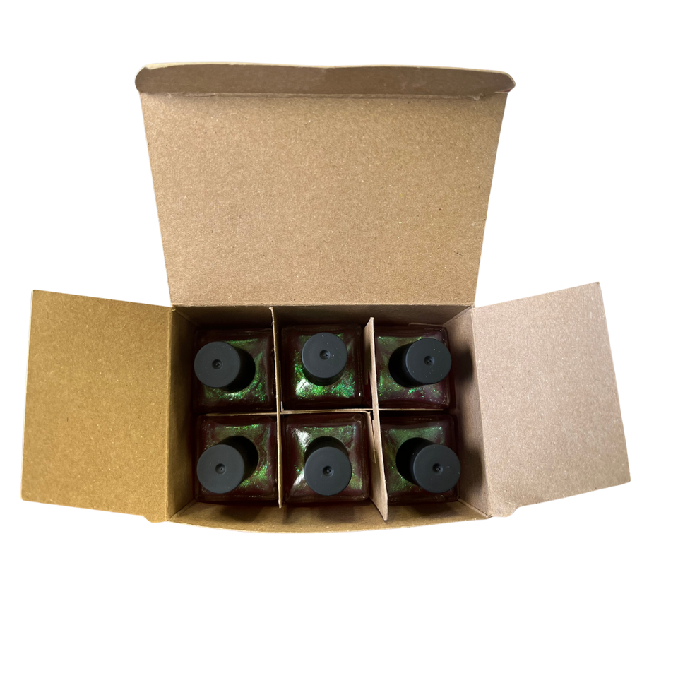Empty 6 Compartment Box for Nail Polish Bottles - Bottles Not Included ...