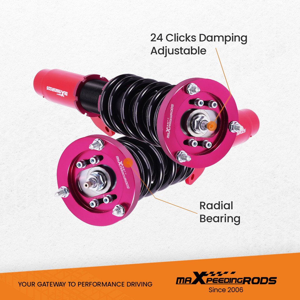 24 Way Damper Coilovers Spring Struts for BMW E46 3 Series 320i 323i ...