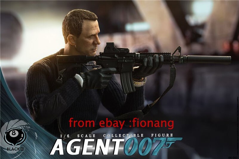 BLACK 8 STUDIO BK-003 Agent 007 James Bond Daniel Craig Action Figure ...