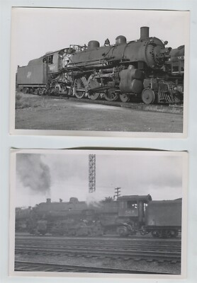 2 Vintage CNW Chicago Northwestern Railroad Engine 5x7 photos #567 ...