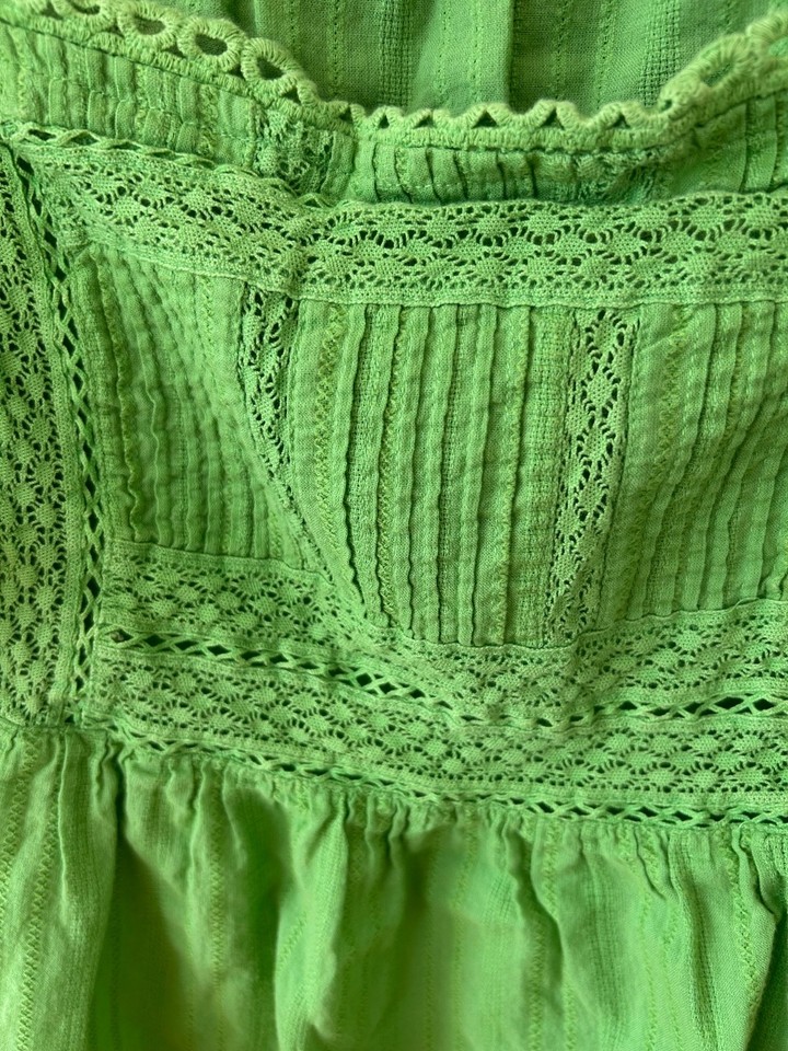 MONSOON 109% Cotton, Green, Gypsy Style Top size XL | eBay UK