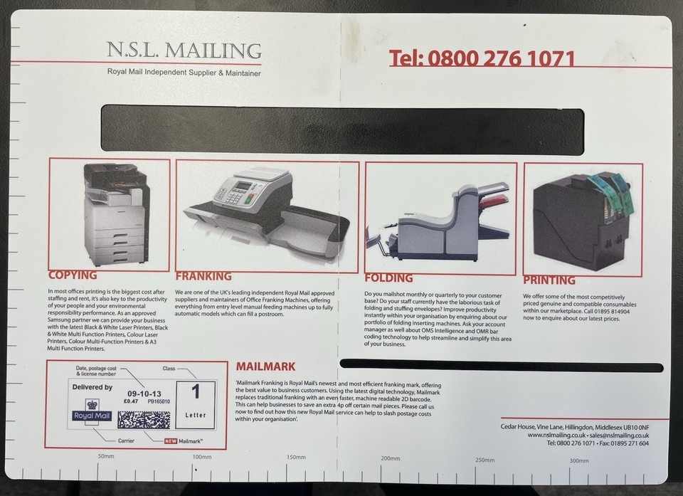 ROYAL MAIL LETTER SIZING GUIDE UK LETTER AND LARGE TEMPLATE. | eBay UK