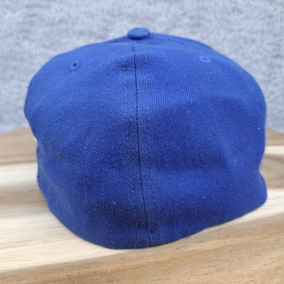 Vintage Famous Stars And Straps Hat Cap Flex Fit S/M Blue White Travis ...