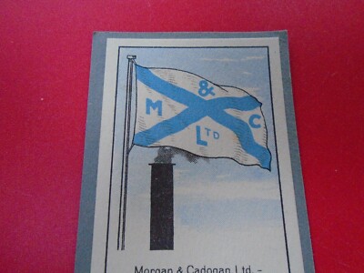 MORGAN CADOGAN CARDIFF SHIPPING SMALL ART DECO ERA TRADE CARD MOUNTED ...