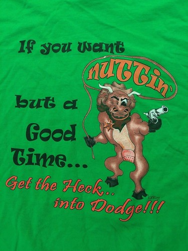 TESTICLE FESTIVAL 2007 T Shirt XL Dodge City Sixth Annual Bull Fry ...