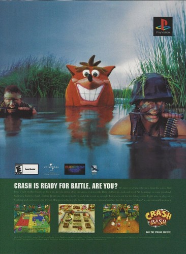 Crash Bash Print Ad Poster Art Playstation PS1 B EBay