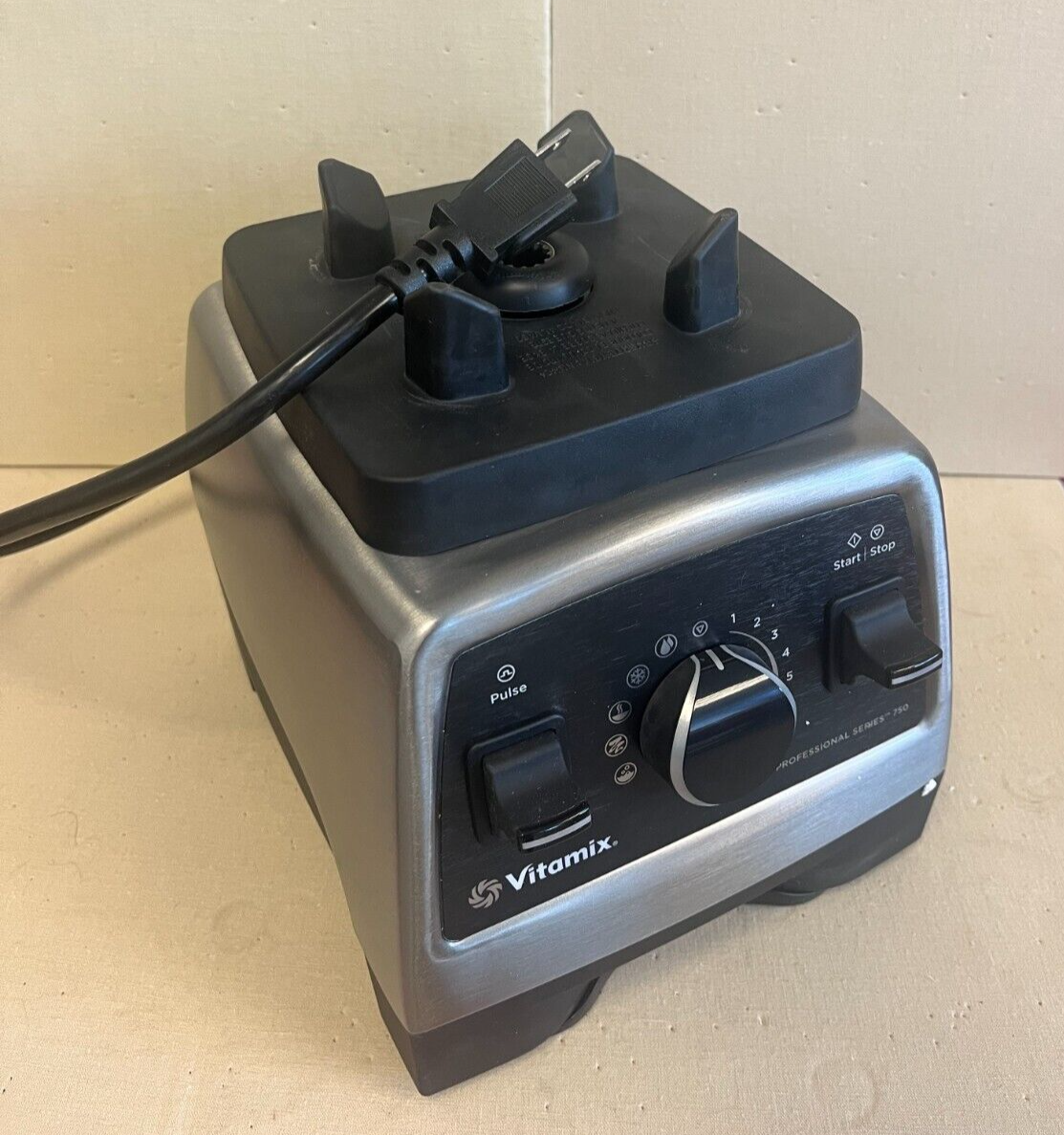 Vitamix Professional Series 750 Blender Pearl Gray Stainless Steel BASE ...