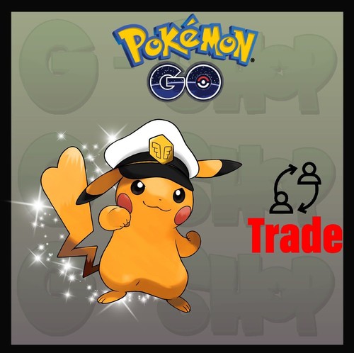Pokémon Go Shiny Pikachu Captain Hat - 30 Days Trade / Register | eBay ...