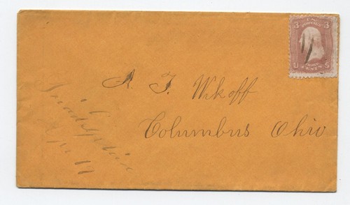 1860s Triadelphia OH #65 cover manuscript postmark [h.5072] | eBay