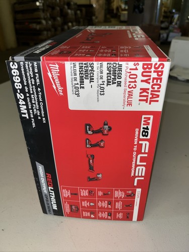Milwaukee 3698-24MT M18 FUEL 18V 4 Tool Cordless Combo Kit- for sale ...