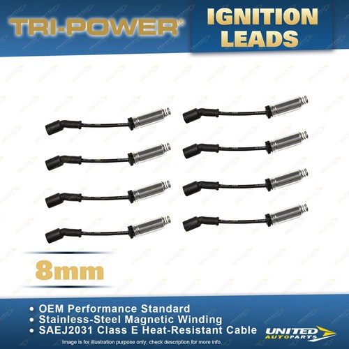Tri-Power 8mm Ignition Leads w/Heat Shield for Pontiac Firebird GTO 5 ...
