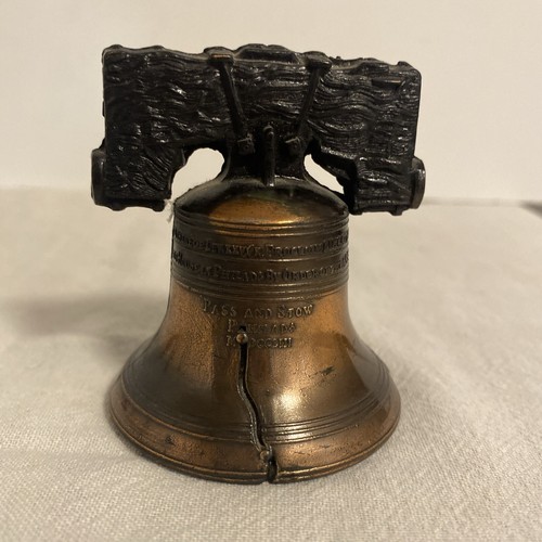 Miniature Metal Liberty Bell Replica Pennsylvania Souvenir Collectible ...