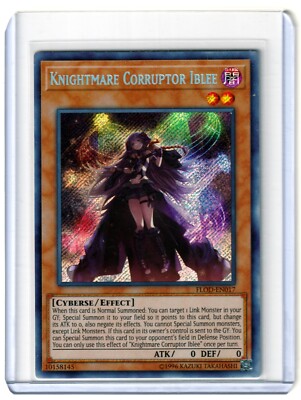 Yugioh FLOD-EN017 Knightmare Corruptor Iblee – Secret Rare Unlimited ...