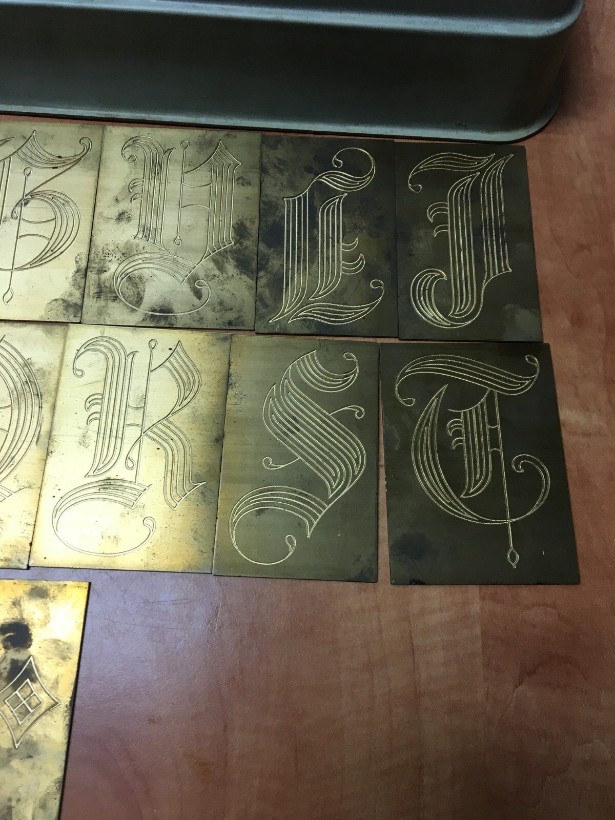 Hermes Engraving Font Set Large 4" Capital Letters 28pc | eBay