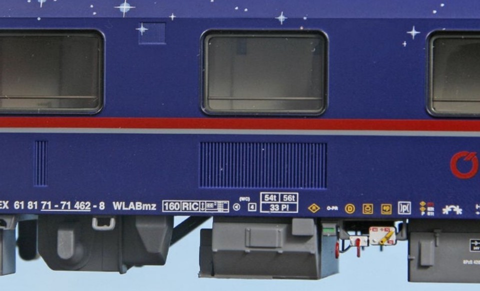 Acme 55331 Scale Ho Set Two Coaches EN295/40295 Nightjet Obb IN Age VI ...
