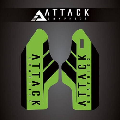 Attack Graphics Renegade Lower Fork Guard Decal Green