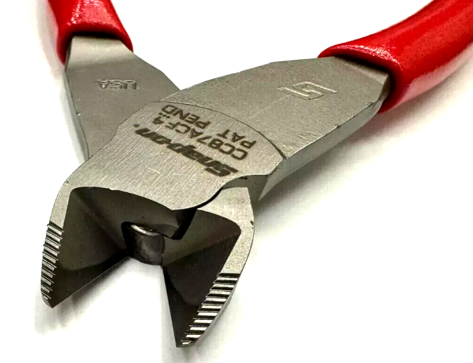SNAP ON TOOLS USA RED Soft Grip 8" ComboCut Flush Cutter Pliers CC87BCF ...