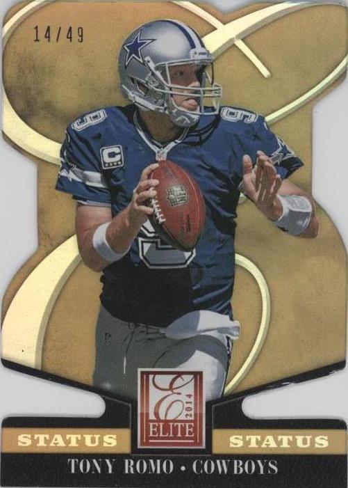 2014 Panini Elite - Tony Romo #25 Status Gold Die-Cut /49 for sale ...